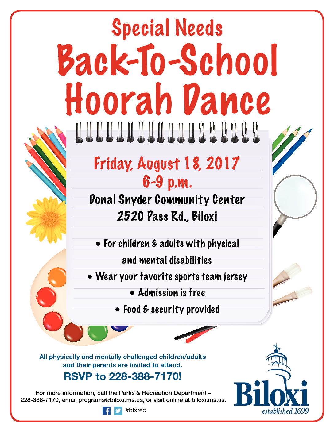 See the Back-to-School Dance flyer