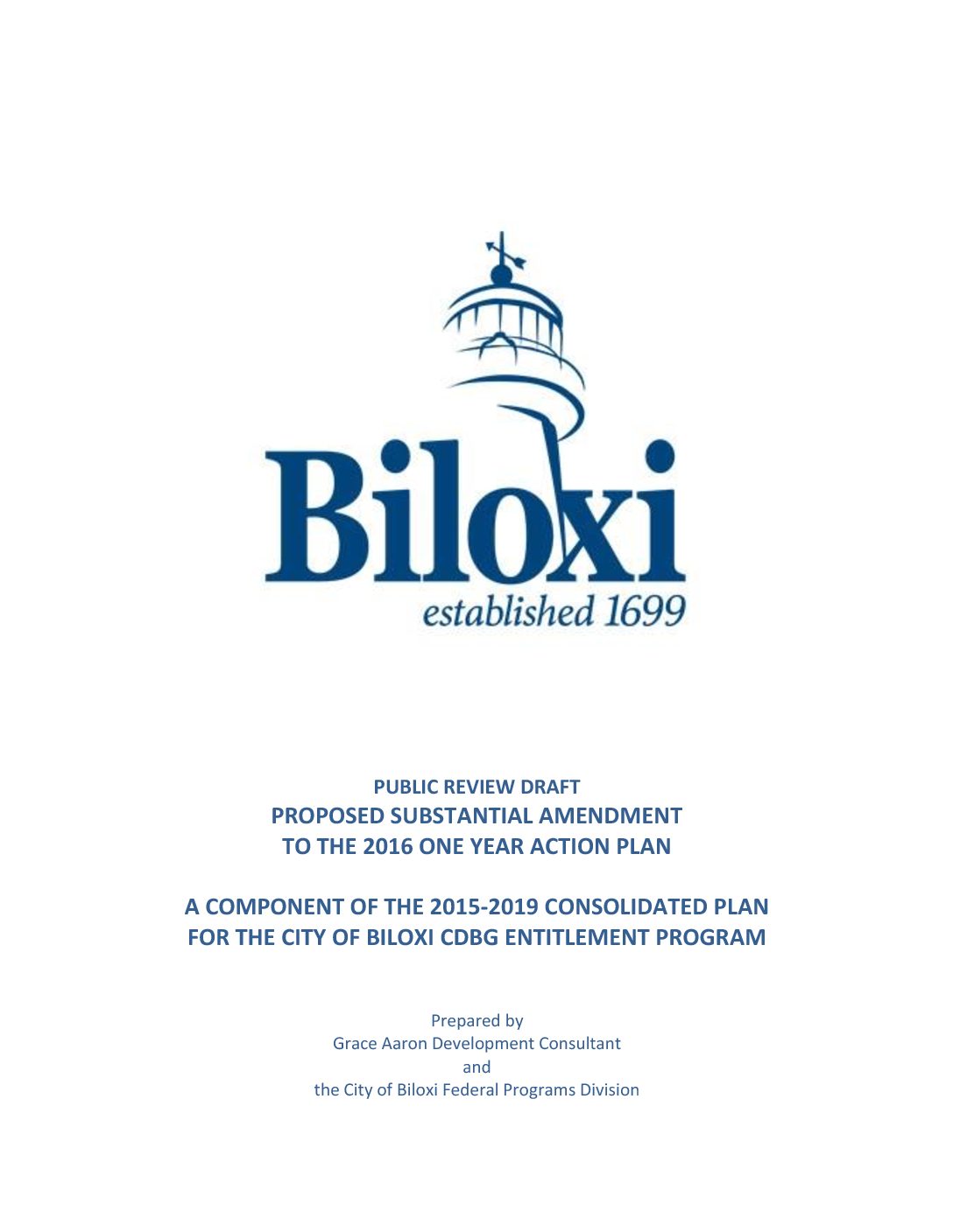 Revised 2nd 2016 CDBG Action Plan Substantial Amendment