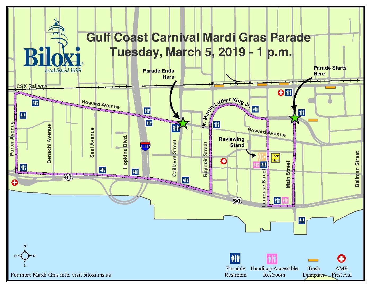 See the GCCA parade route
