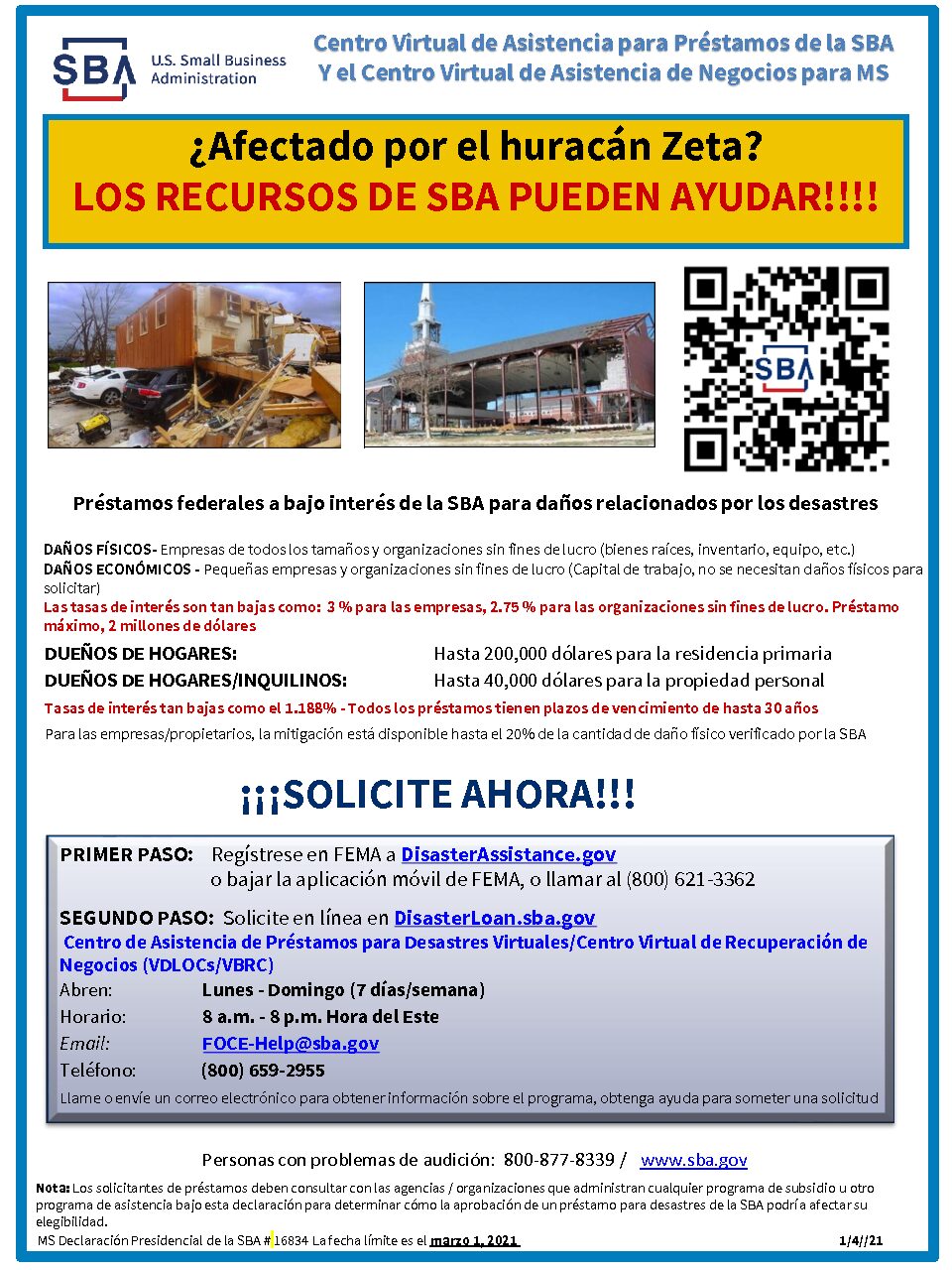 SBA_FlyerVirtualOutreachSpanish
