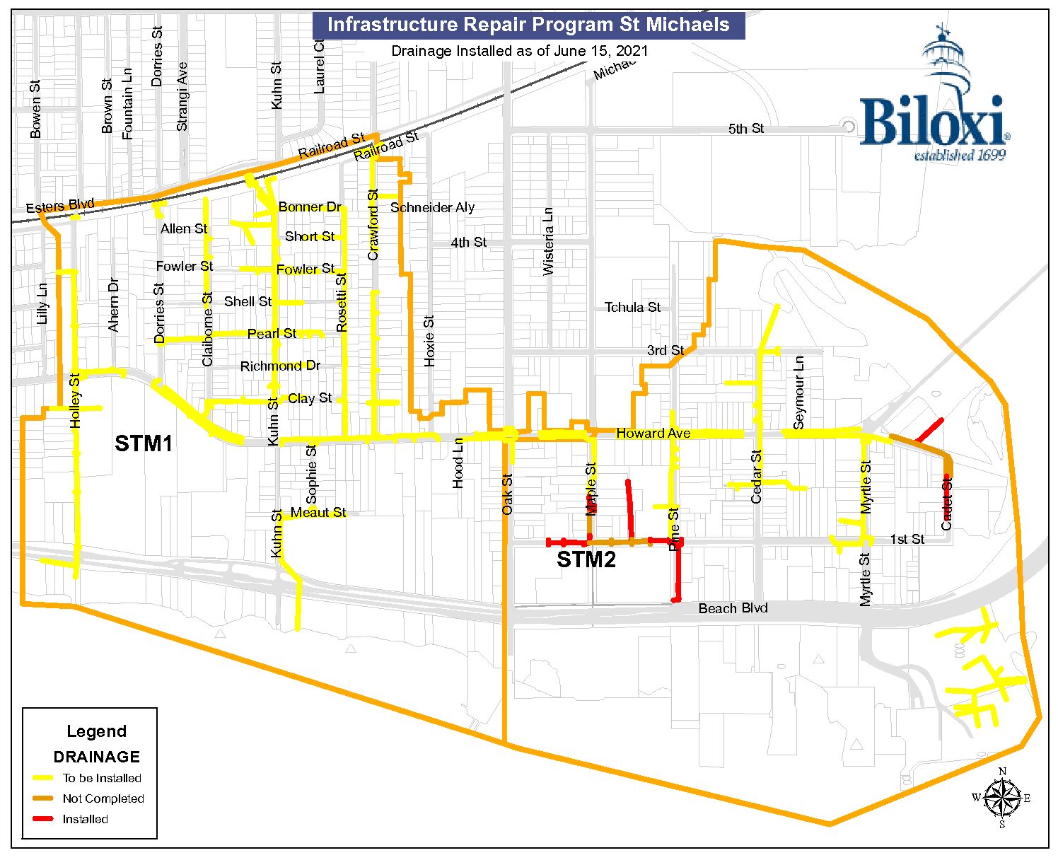June 2021 maps of progress