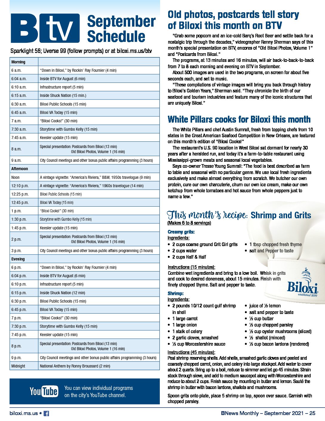 BTV Schedule September2021