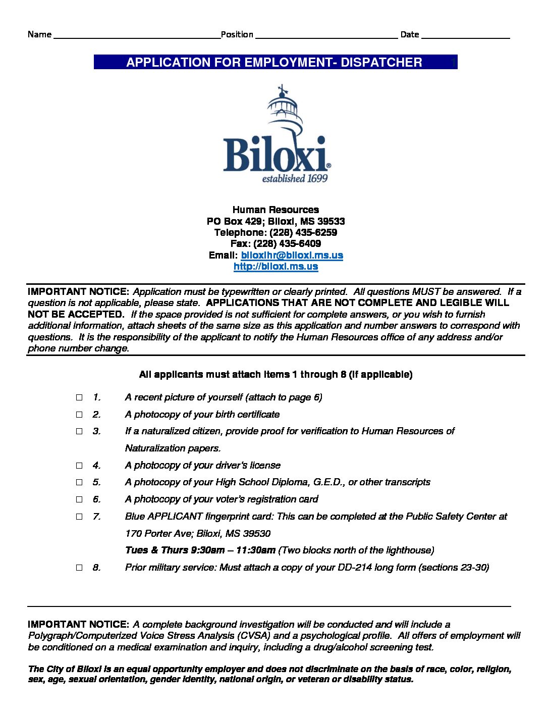 Dispatcher Application