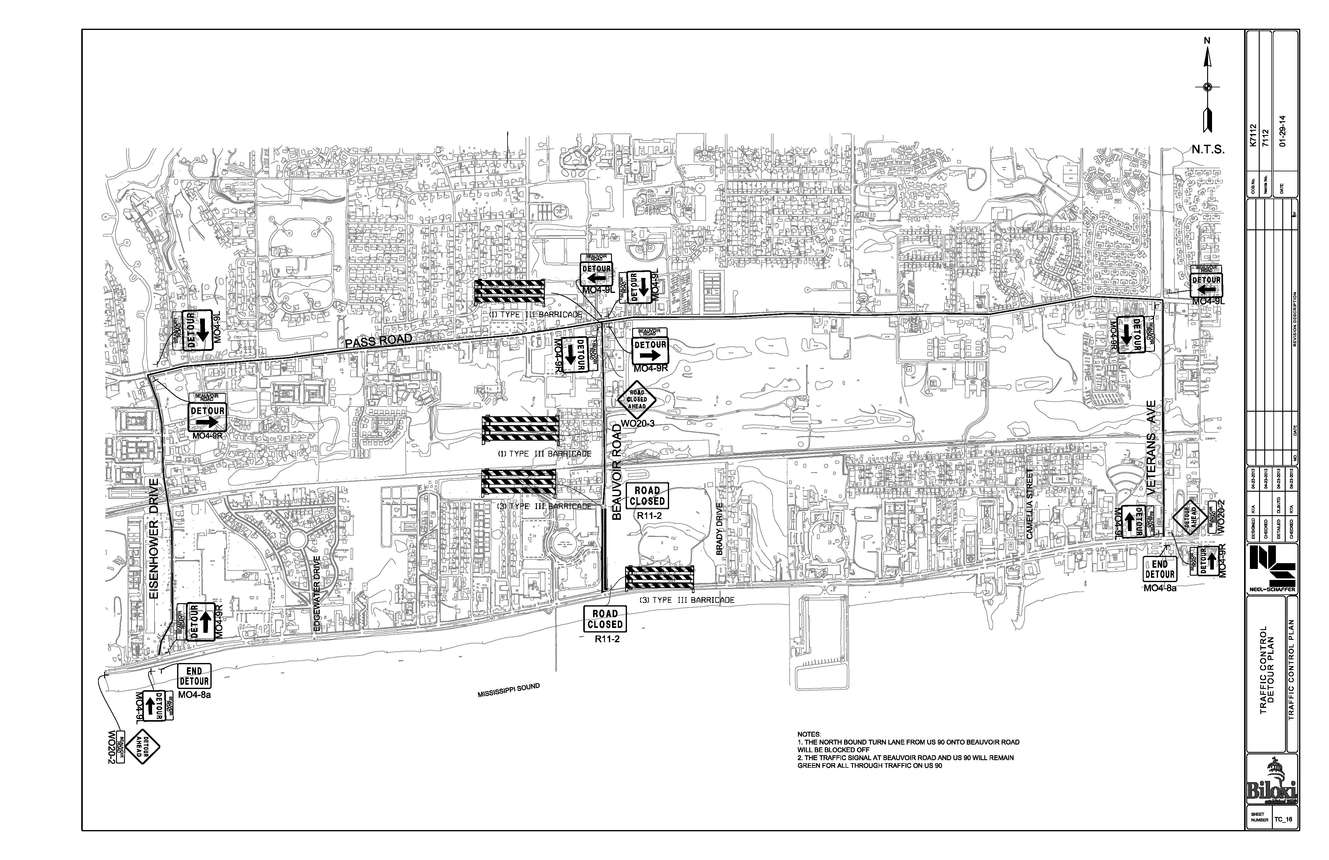 Beauvoir Proposed Detour Plan