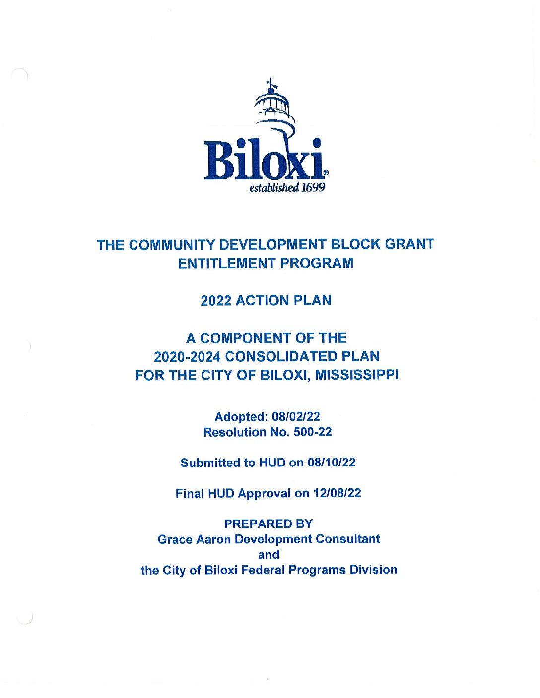 2022 CDBG Action Plan Approved 12 08 22 Revised Final