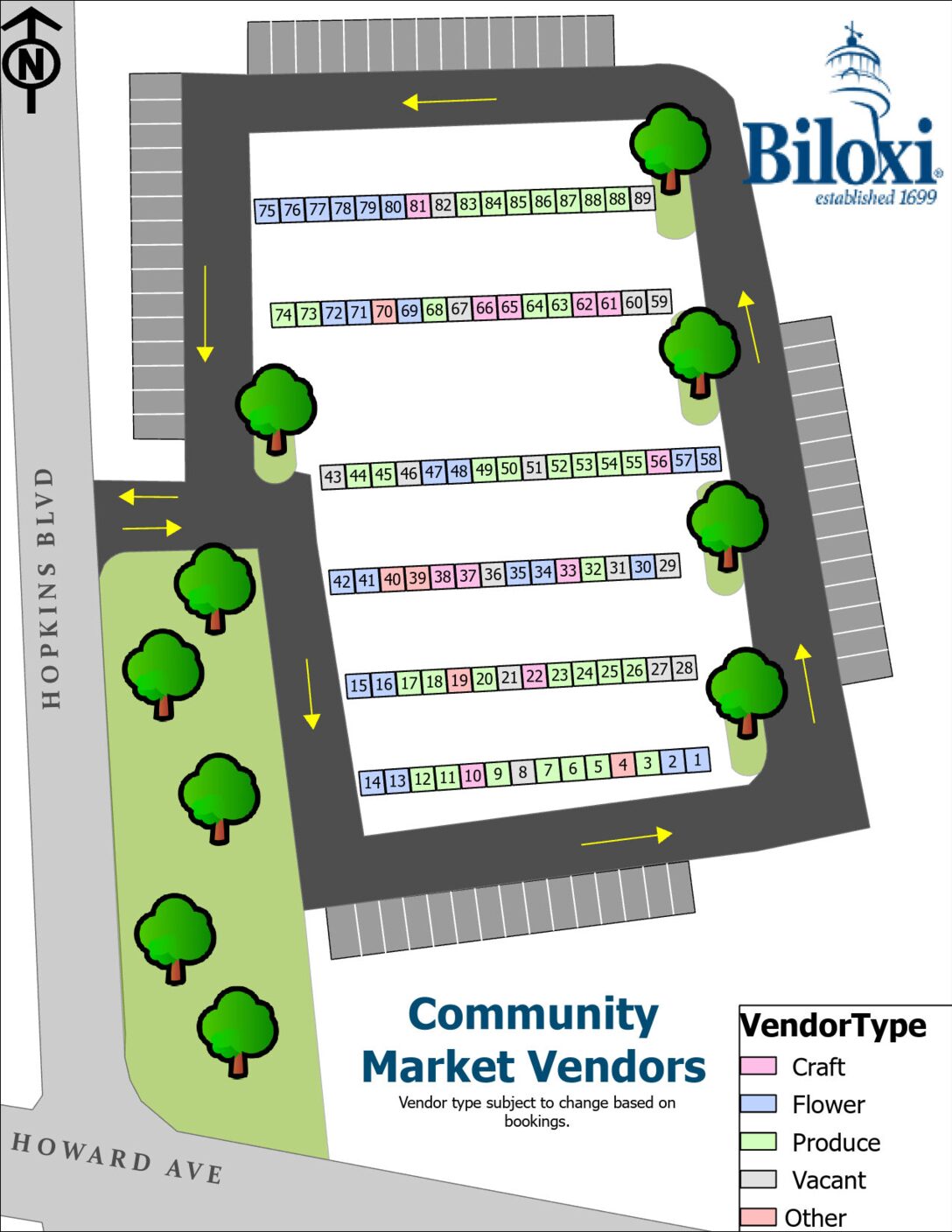 See the vendor map 2023