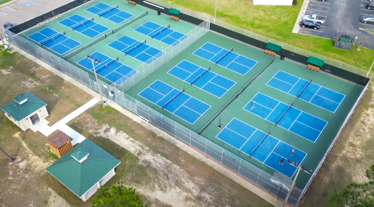 Pickleball courts at Popp’s Ferry