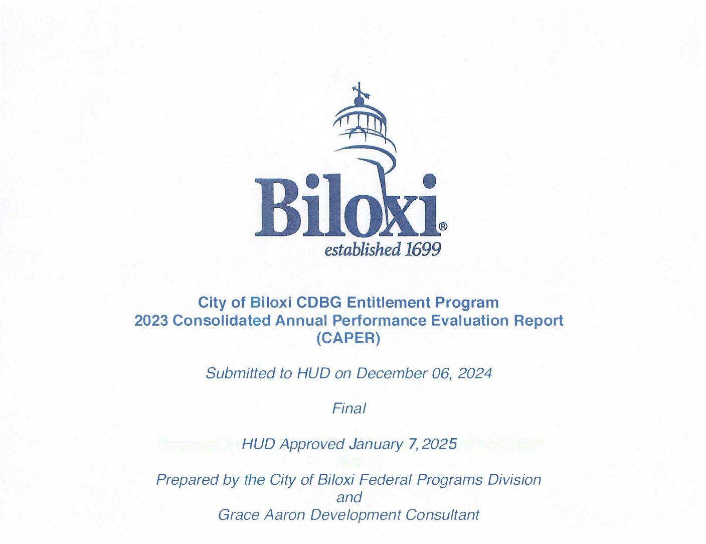 2023 Consolidated Annual Performance Evaluation Report – Final