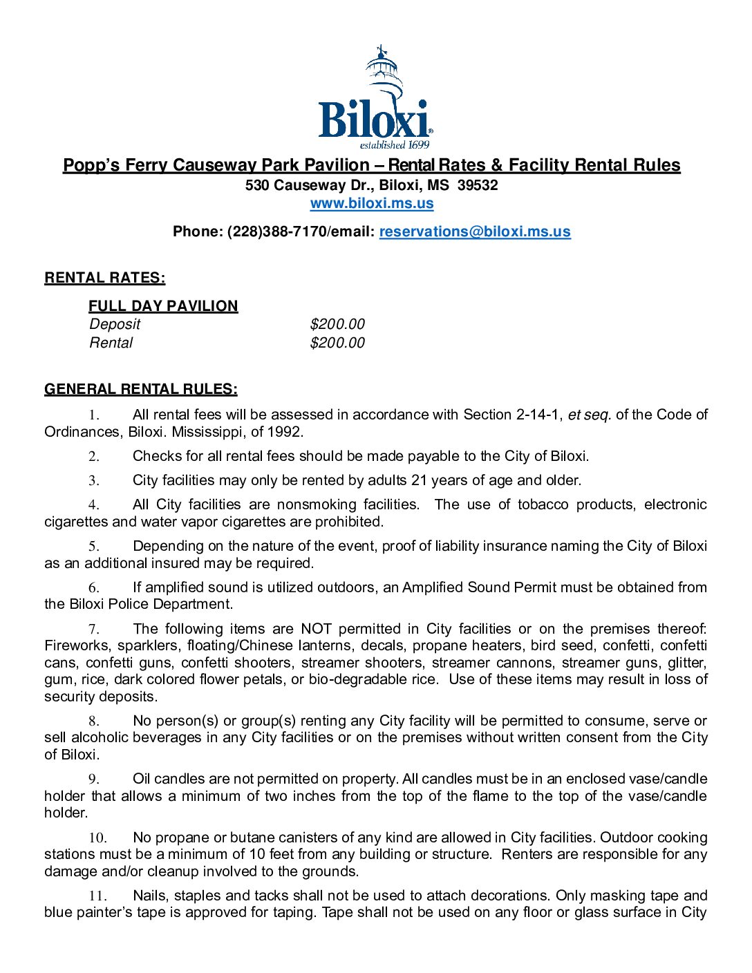 POPPS FERRY CAUSEWAY PAVILION