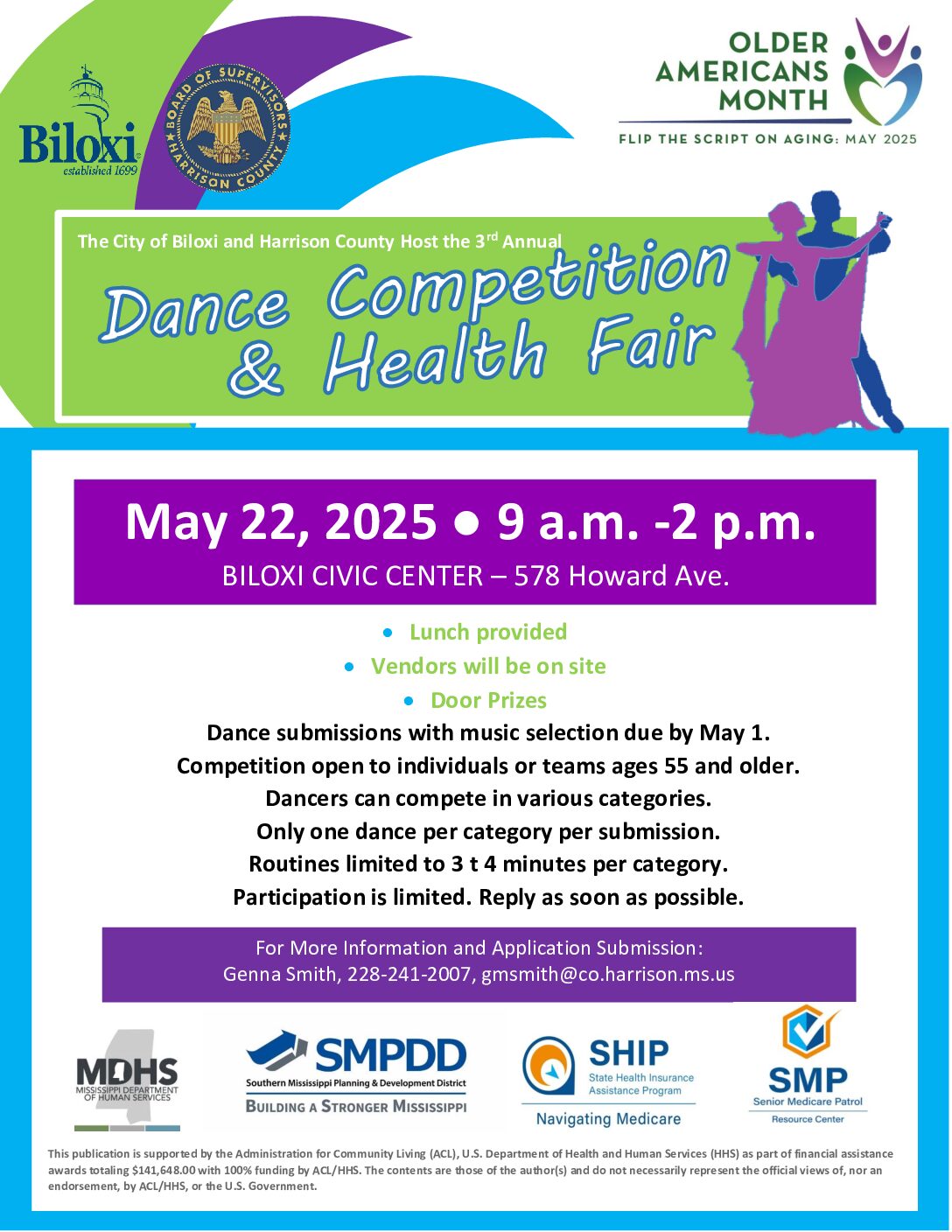 2025 Dance Competition Flyer