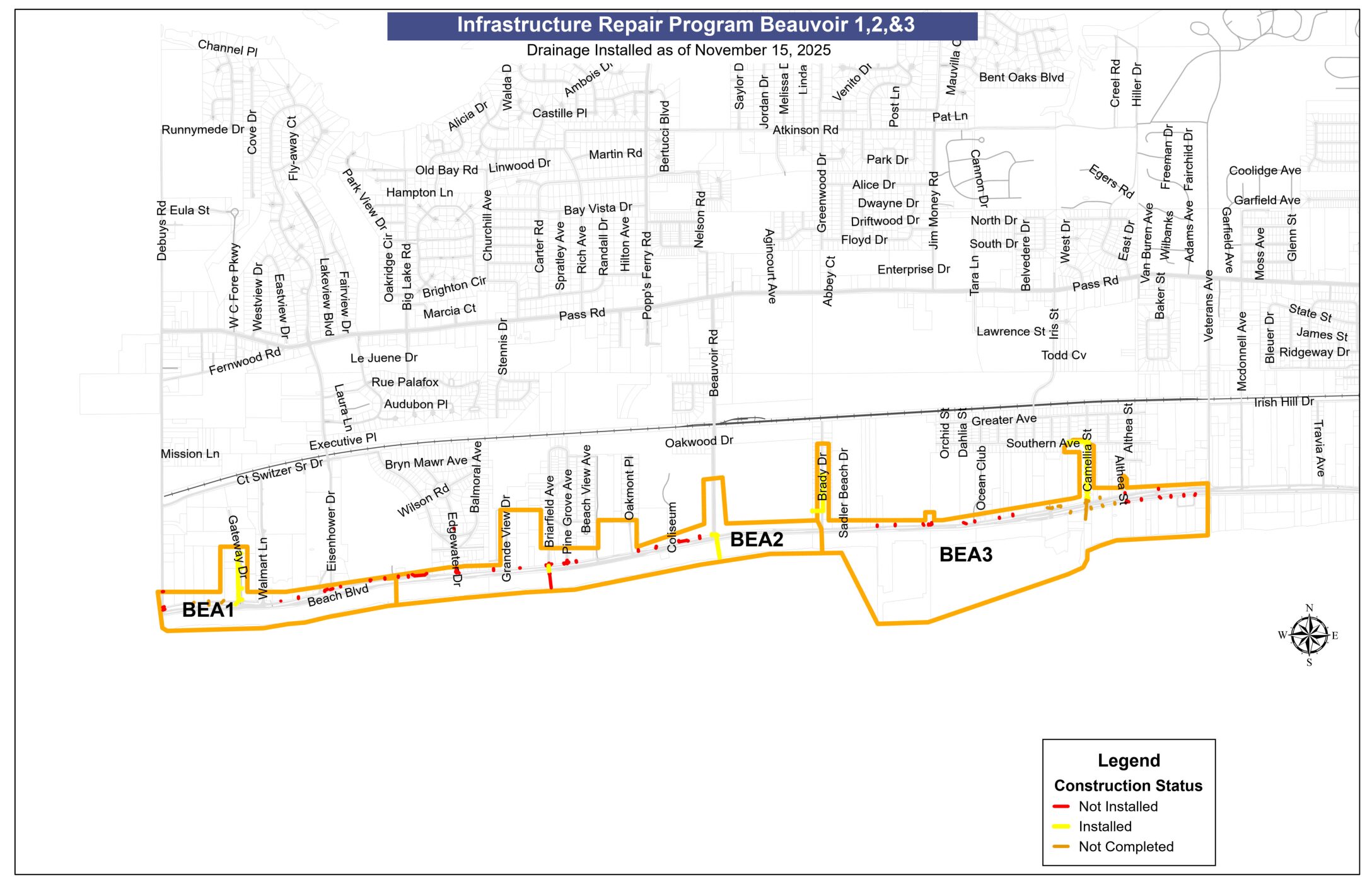 Infrastructure maps November 2025